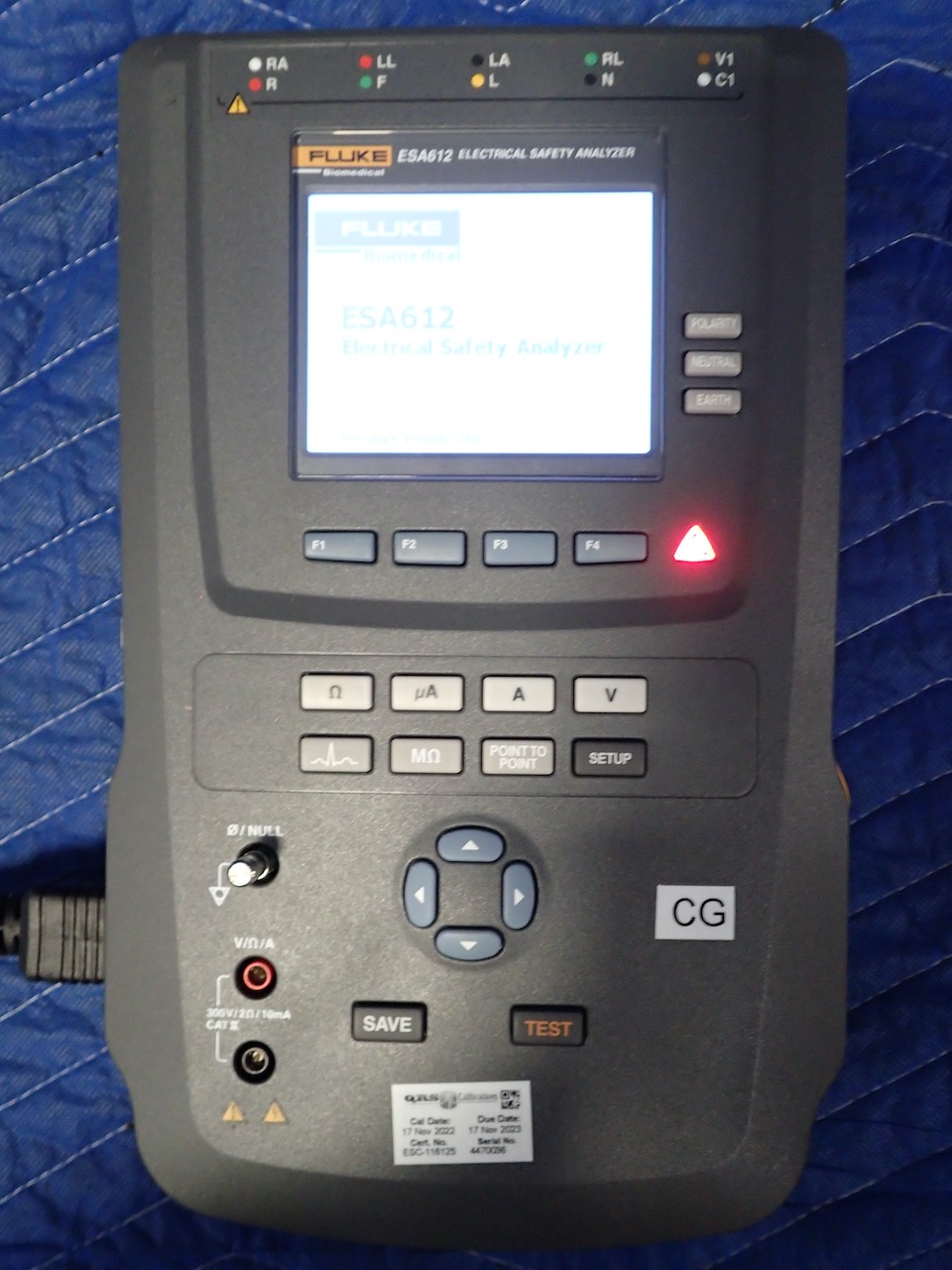 (1) Fluke Biomedical ESA612 Electrical Safety Analyzer With Case ...