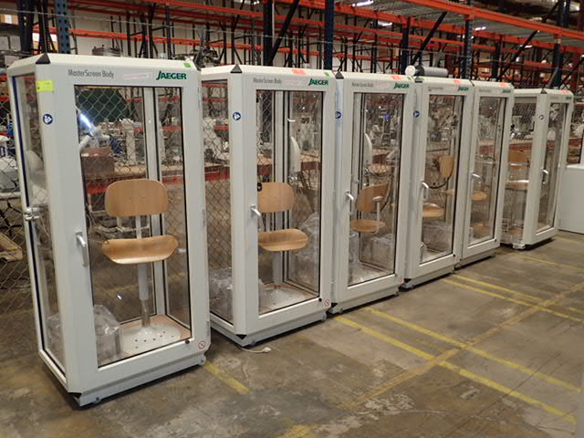 (6) Jaeger Master Screen Body PFT Booths | Surplus Marketplace