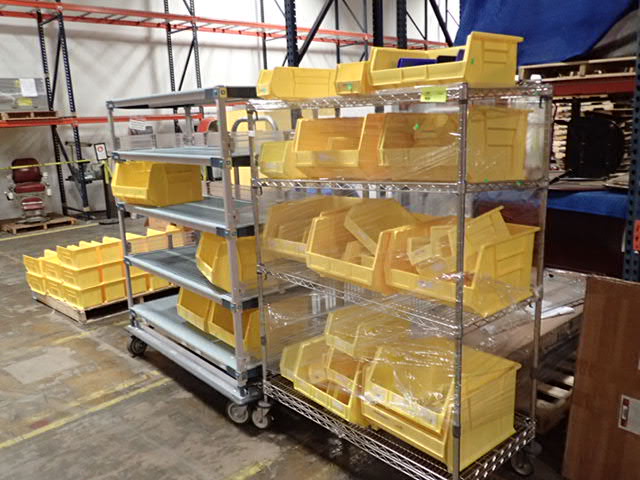 Assorted Metro Racks and Akrobins | Surplus Marketplace