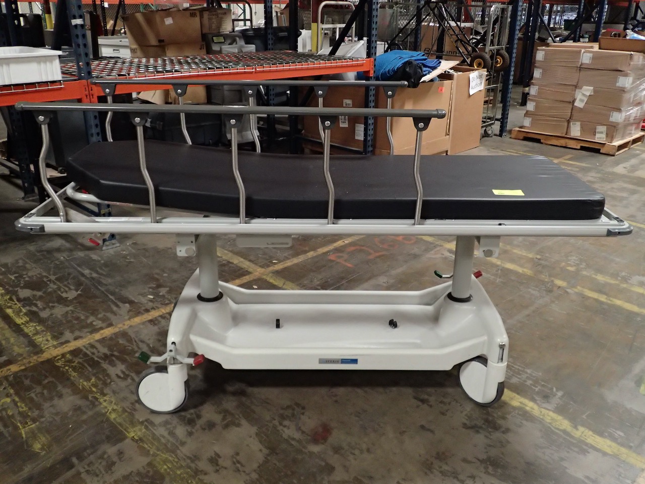 (1) Steris Hausted Transfer Stretcher With Mattress | Surplus Marketplace