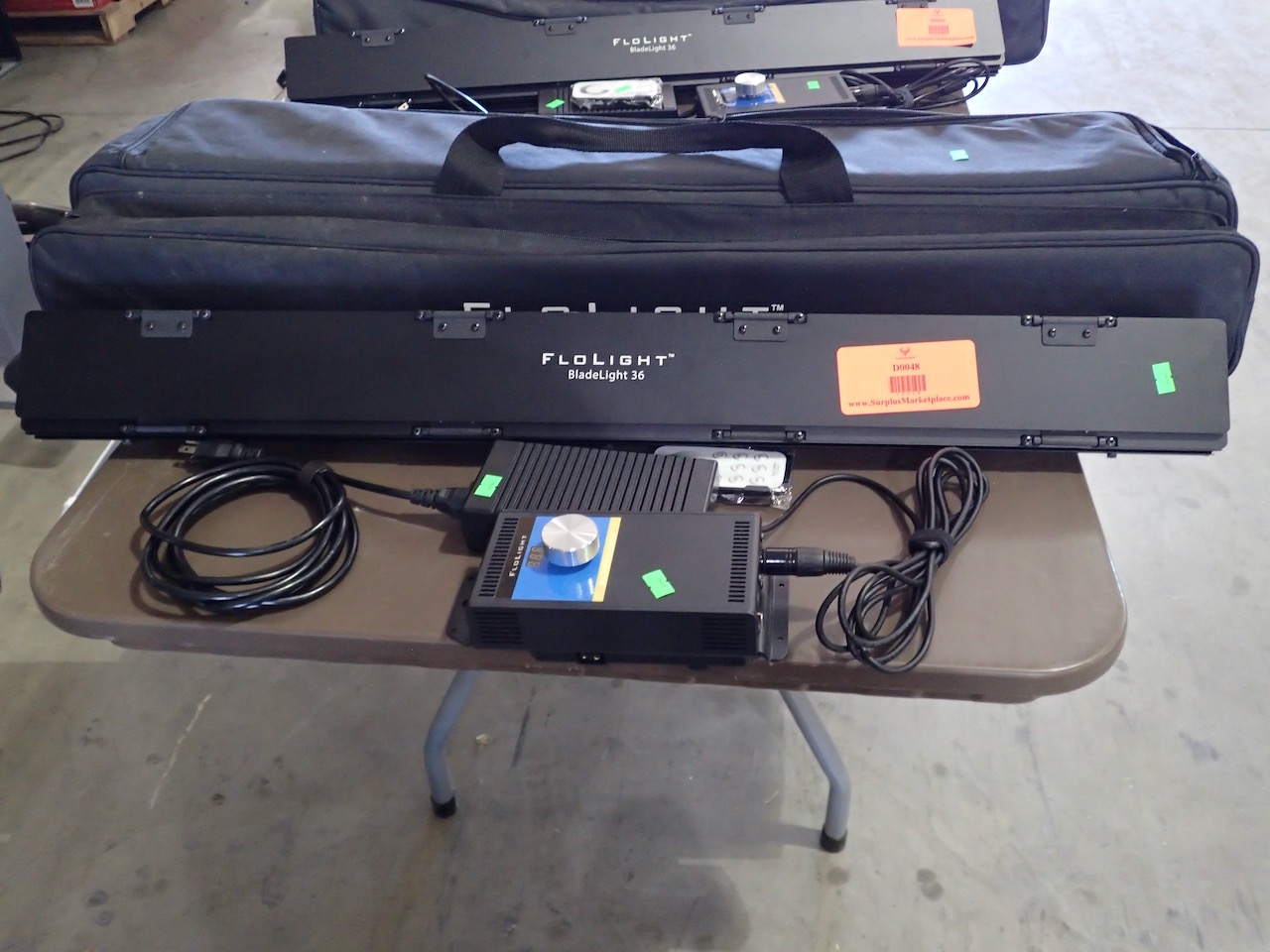 (1) Flolight Bladelight 36 36” LED Light With Dimmer, Adapter, And ...