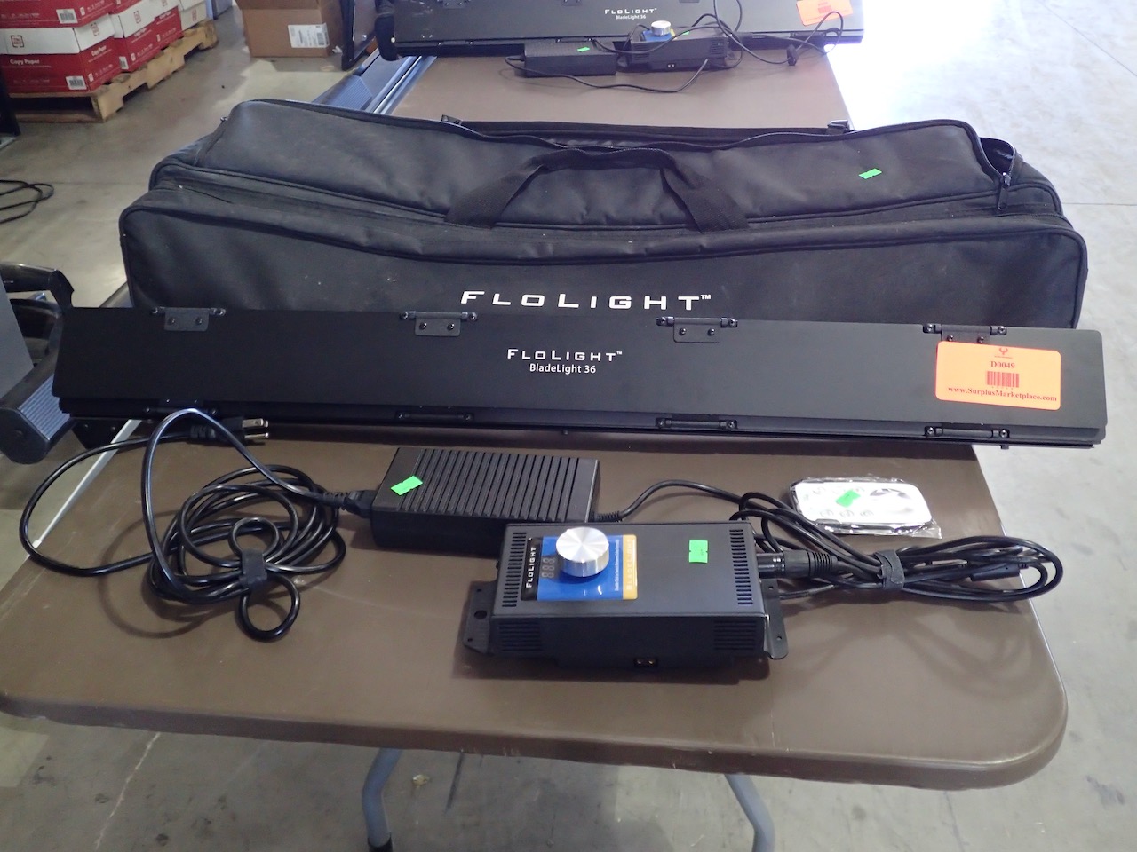 (1) Flolight Bladelight 36 36” LED Light With Dimmer, Adapter, And ...