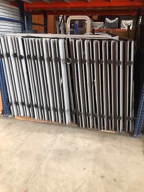 (44) Metal Panels and (8) Gondola Boxes with Brackets | Surplus Marketplace