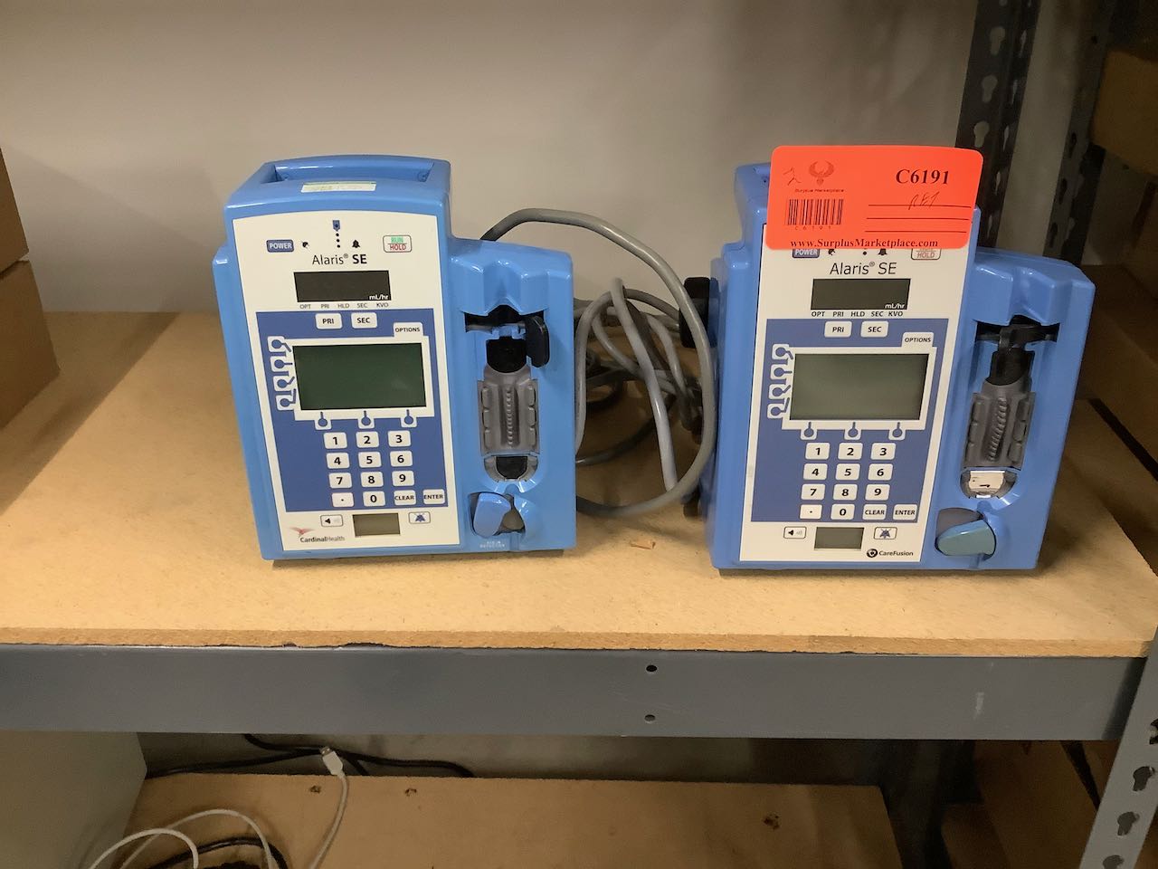 Two (2) Alaris Volumetric Infusion Pumps | Surplus Marketplace