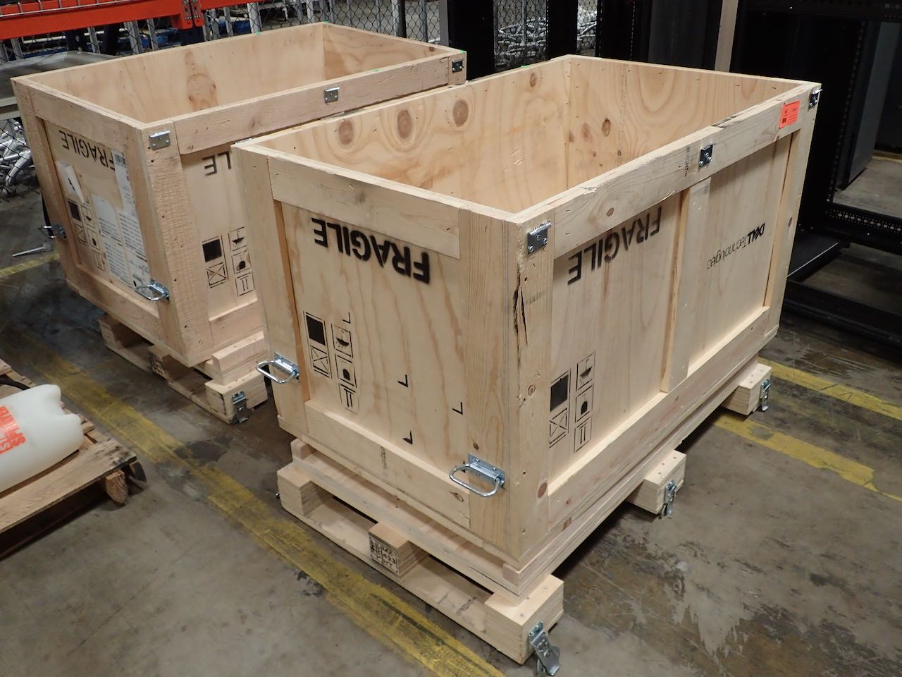 (2) Wooden Shipping Crates | Surplus Marketplace