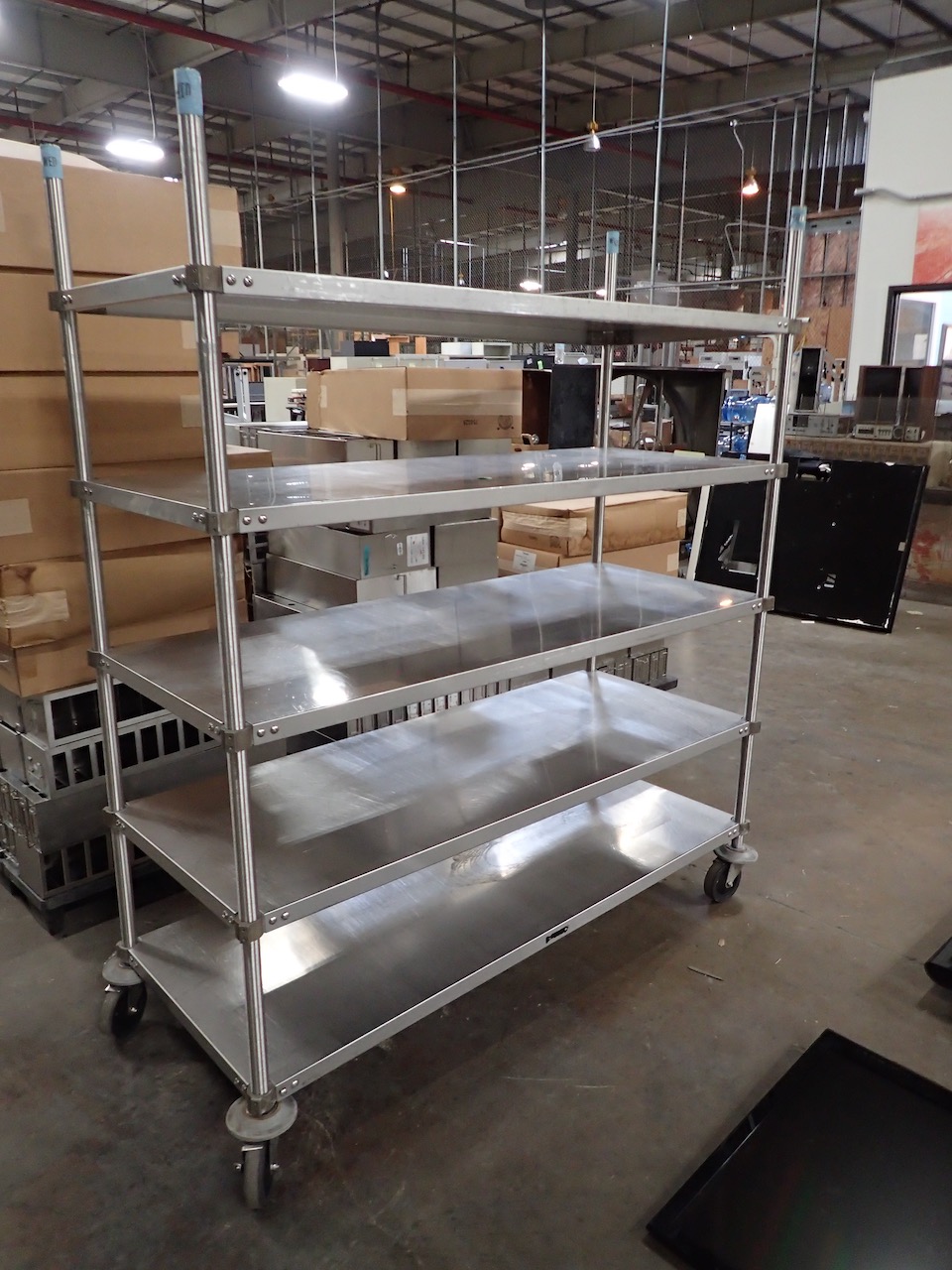 (1) Stainless Steel Rack On Casters | Surplus Marketplace