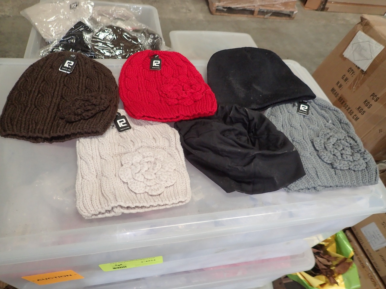 (3) Pallets Assorted Knit Hats & Sleeping Caps | Surplus Marketplace