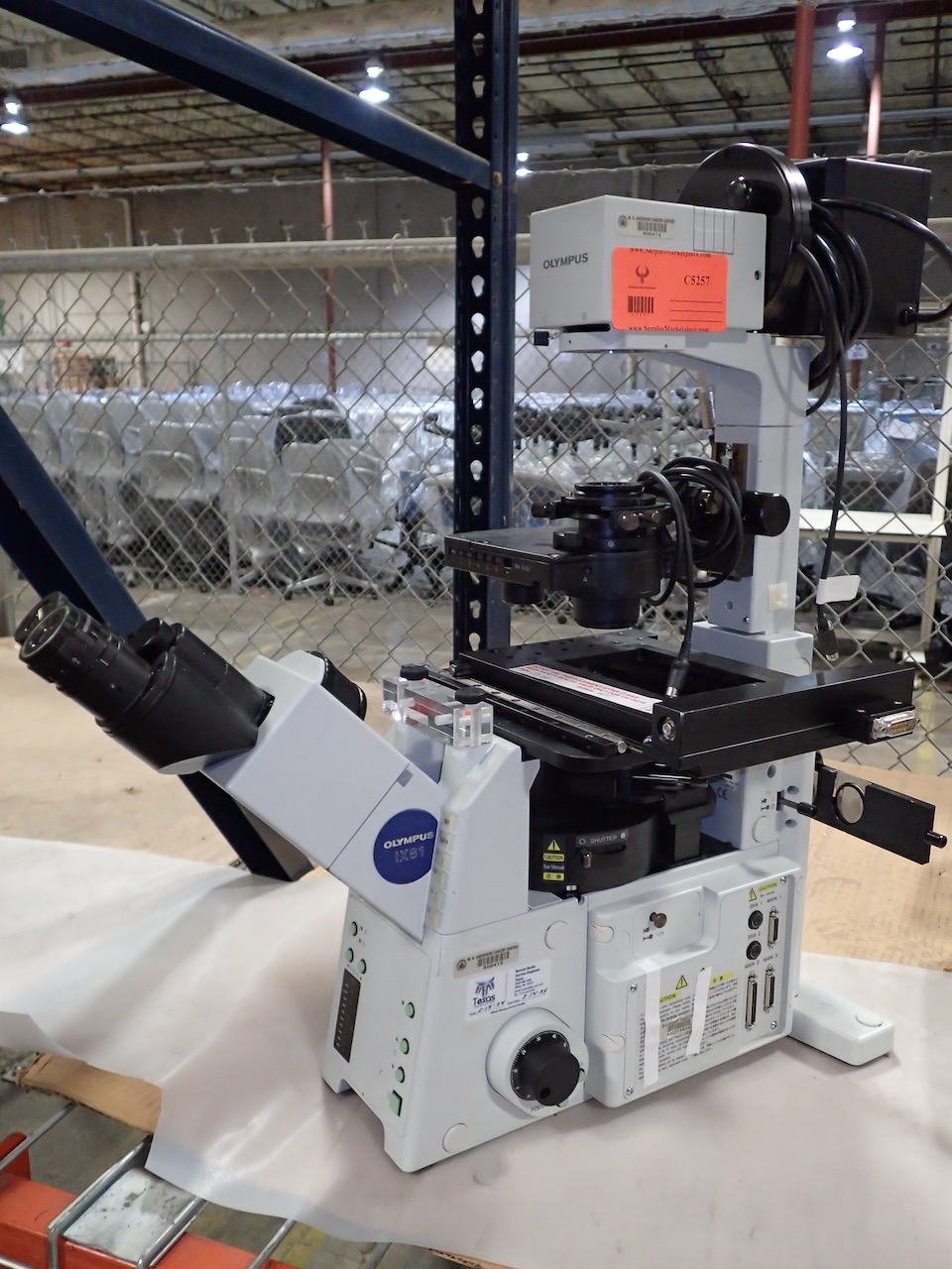 (1) Olympus IX81 Microscope With (6) Objectives | Surplus Marketplace