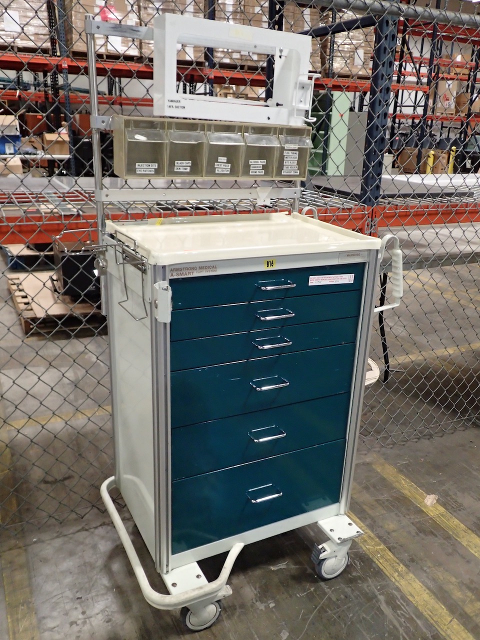 (1) 6-Drawer Armstrong Crash Cart | Surplus Marketplace