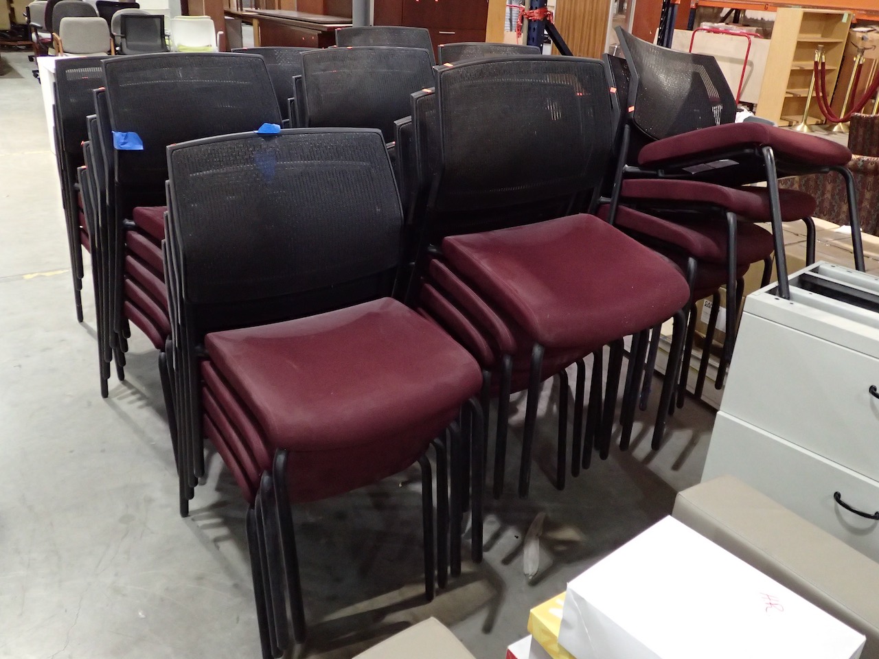 (45) Upholstered Stacking chairs | Surplus Marketplace