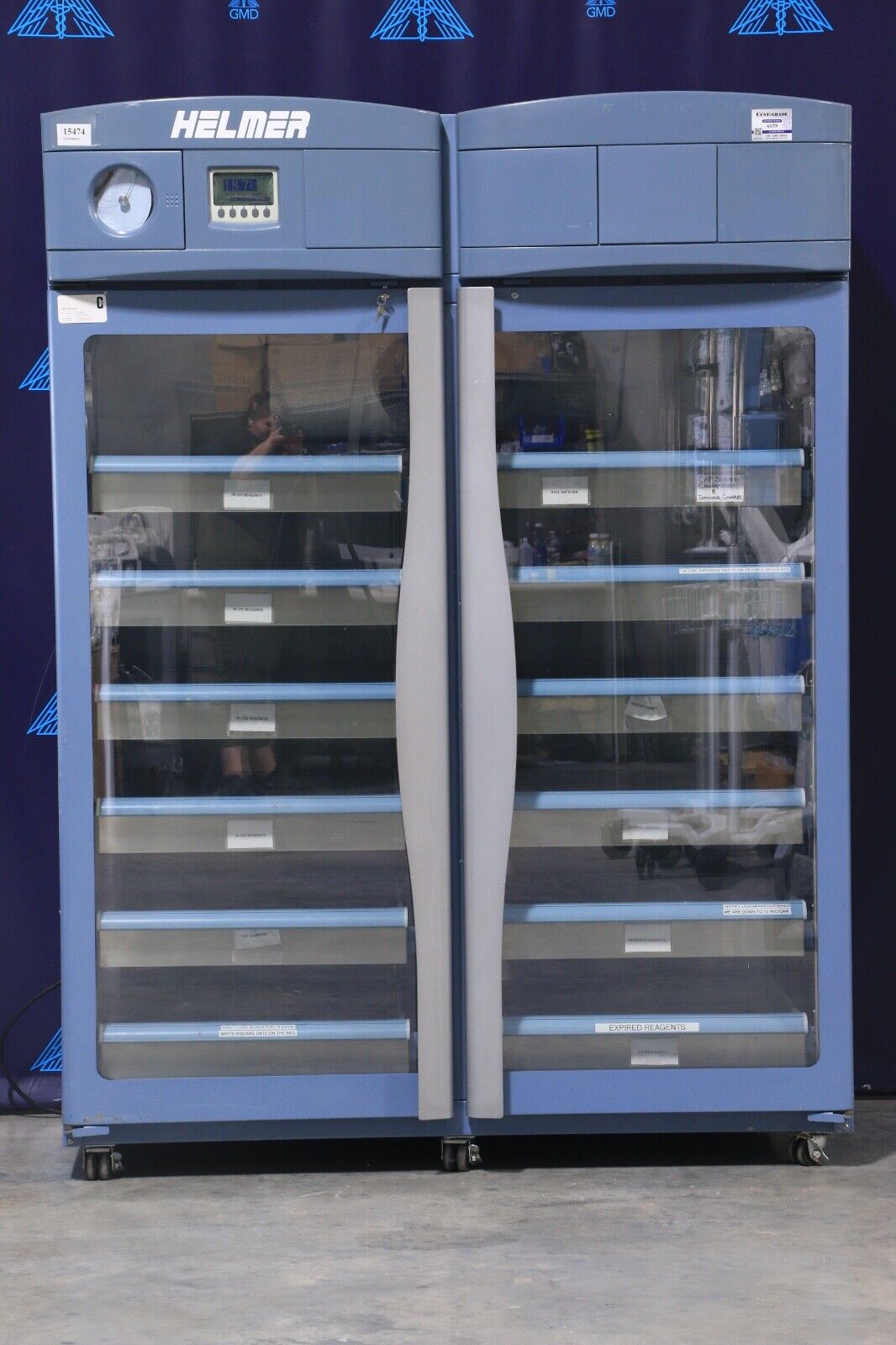 Helmer Blood Bank iB245 Upright Double Door Lab Refrigerator | Surplus ...