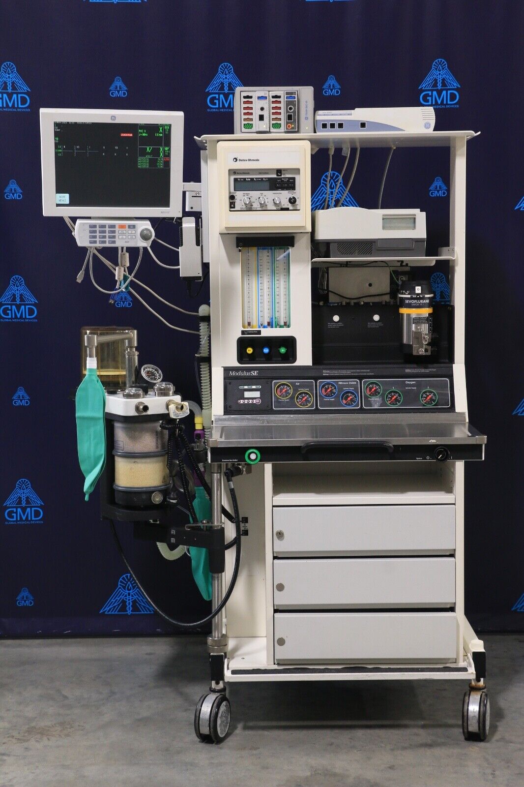 Datex Ohmeda Modulus SE Anesthesia Machine With Leads | Surplus Marketplace