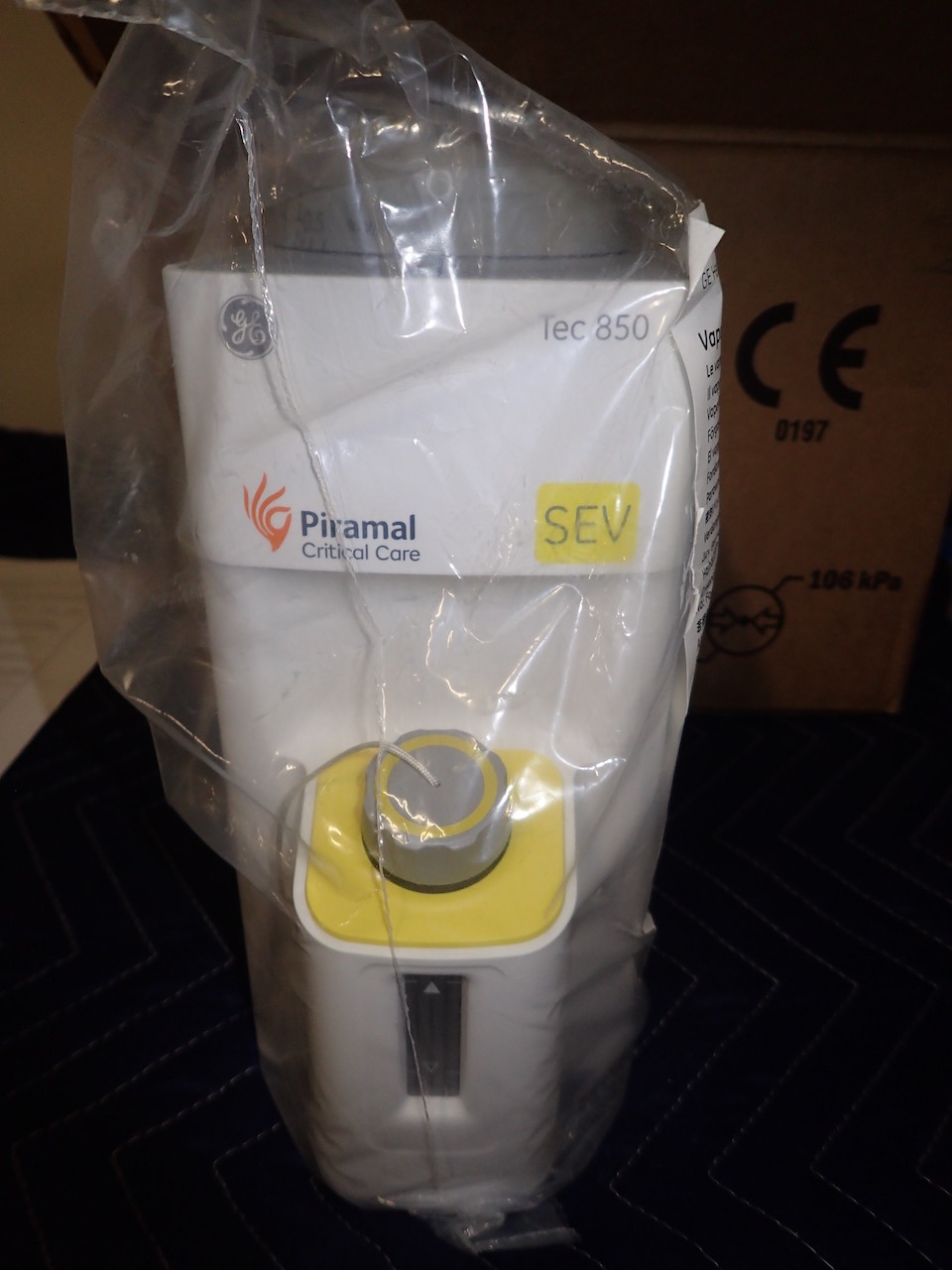 (1) GE Tec 850 Piramal Critical Care Sevoflurane Anesthesia Vaporizer, New In Box | Surplus ...