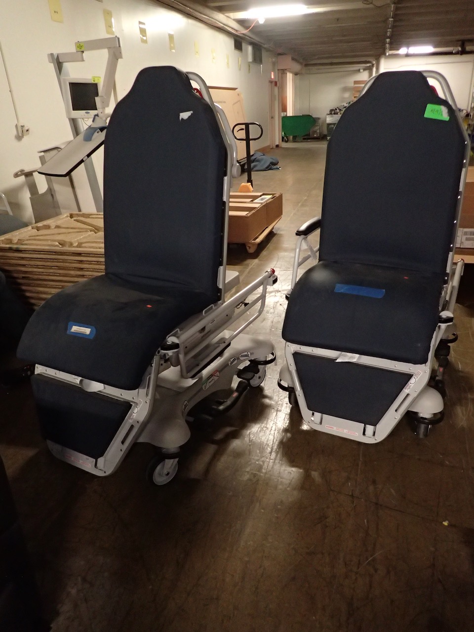 (4) Stryker 5050 Stretcher Chairs | Surplus Marketplace