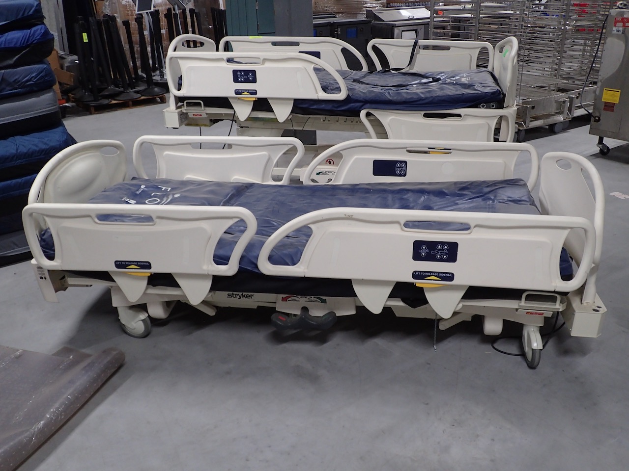 (2) Stryker GoBed II Hospital Beds | Surplus Marketplace