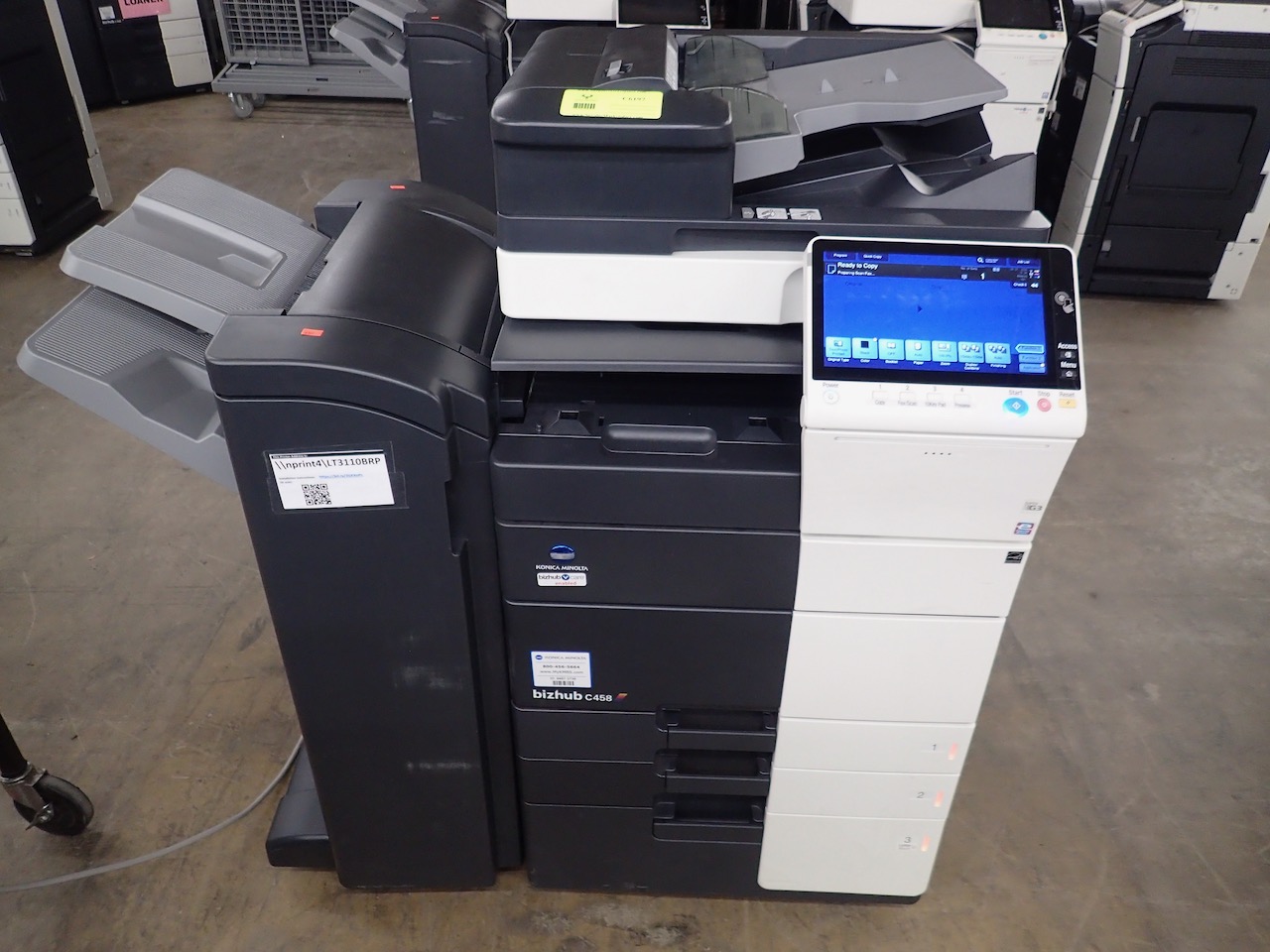 (1) Konica Minolta bizhub C458 Multifunction Printer | Surplus Marketplace