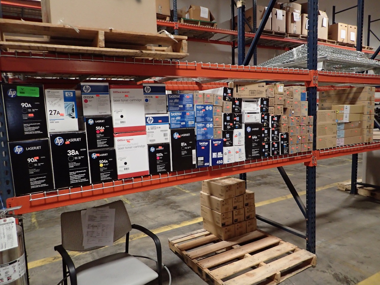 Appx. (89) Assorted Toner Cartridges With (11) Waste Toner Boxes ...