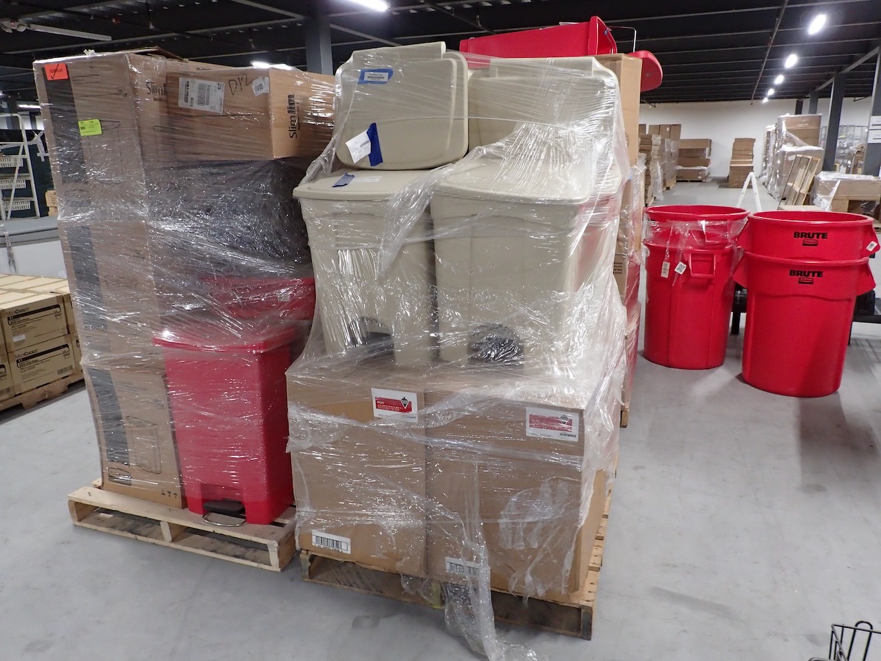 Assorted Trash Cans & Dunnage Racks | Surplus Marketplace