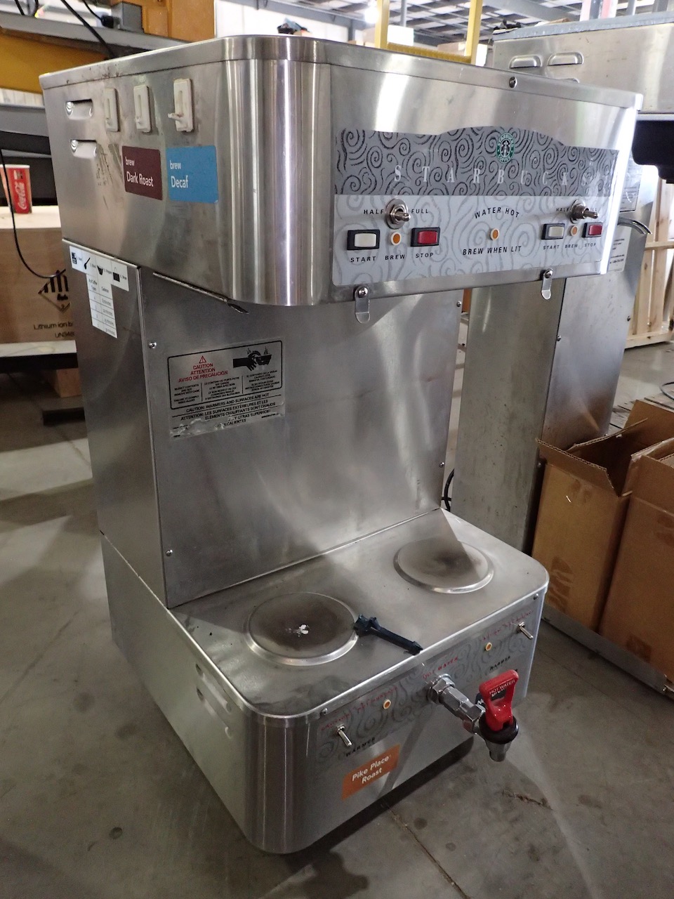 (1) Starbucks Grindmaster P-400EST Coffee Brewer | Surplus Marketplace