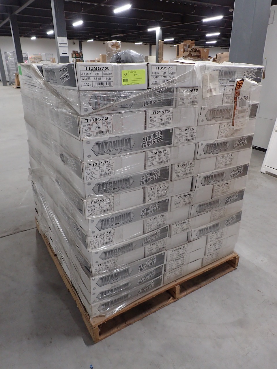 (110) Boxes Plastic Bag Can Liners 60 Gallon (50 Bags/Box) | Surplus ...