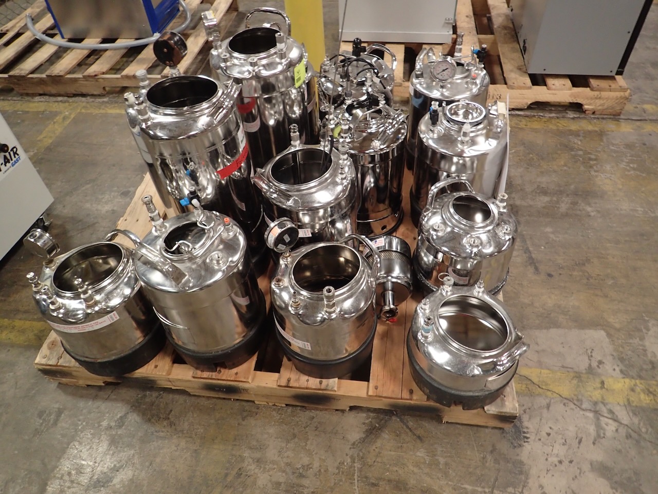 (13) Assorted Stainless Steel Solvent Recovery Tanks | Surplus Marketplace