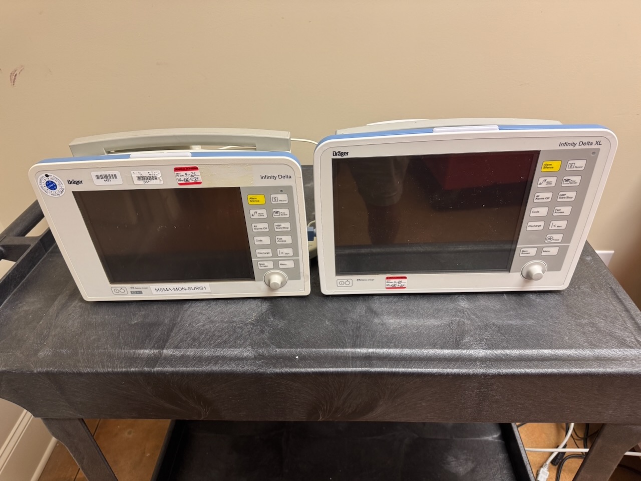 (2) Drager Infinity Delta Patient Monitors | Surplus Marketplace