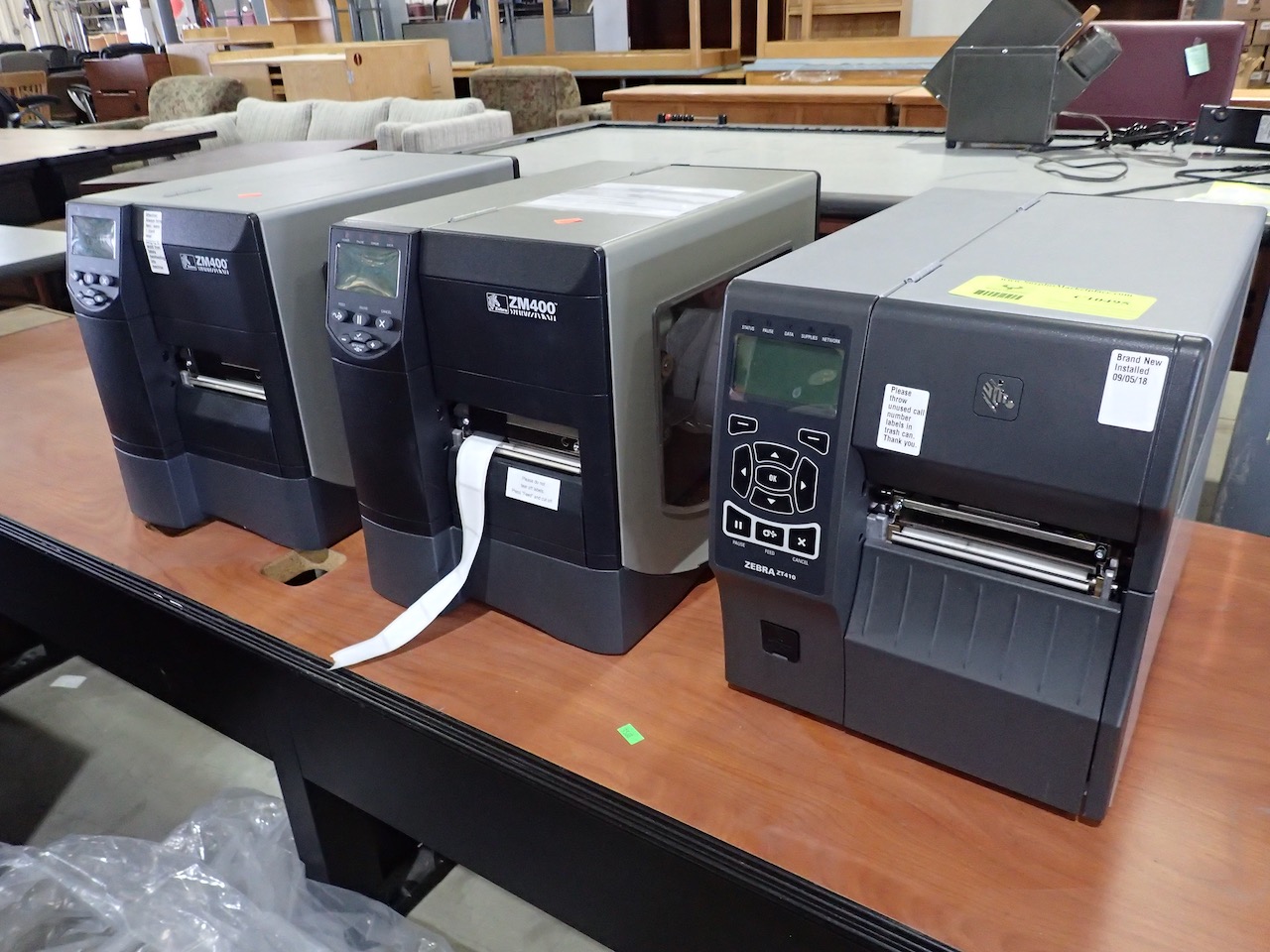 (3) Assorted Zebra Bar Code Label Printers | Surplus Marketplace