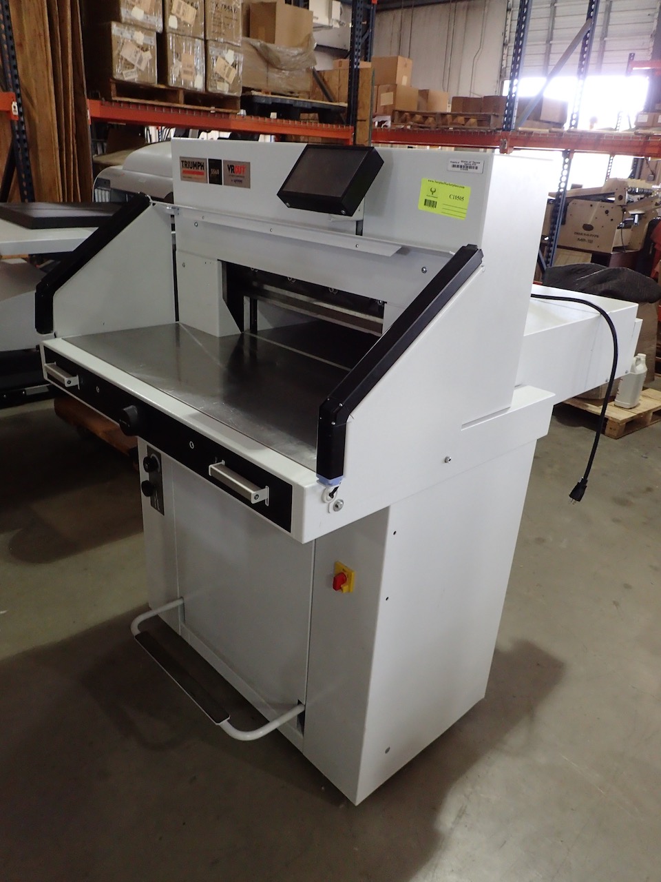 (1) Triumph 5560 Automatic 21" Paper Cutter | Surplus Marketplace