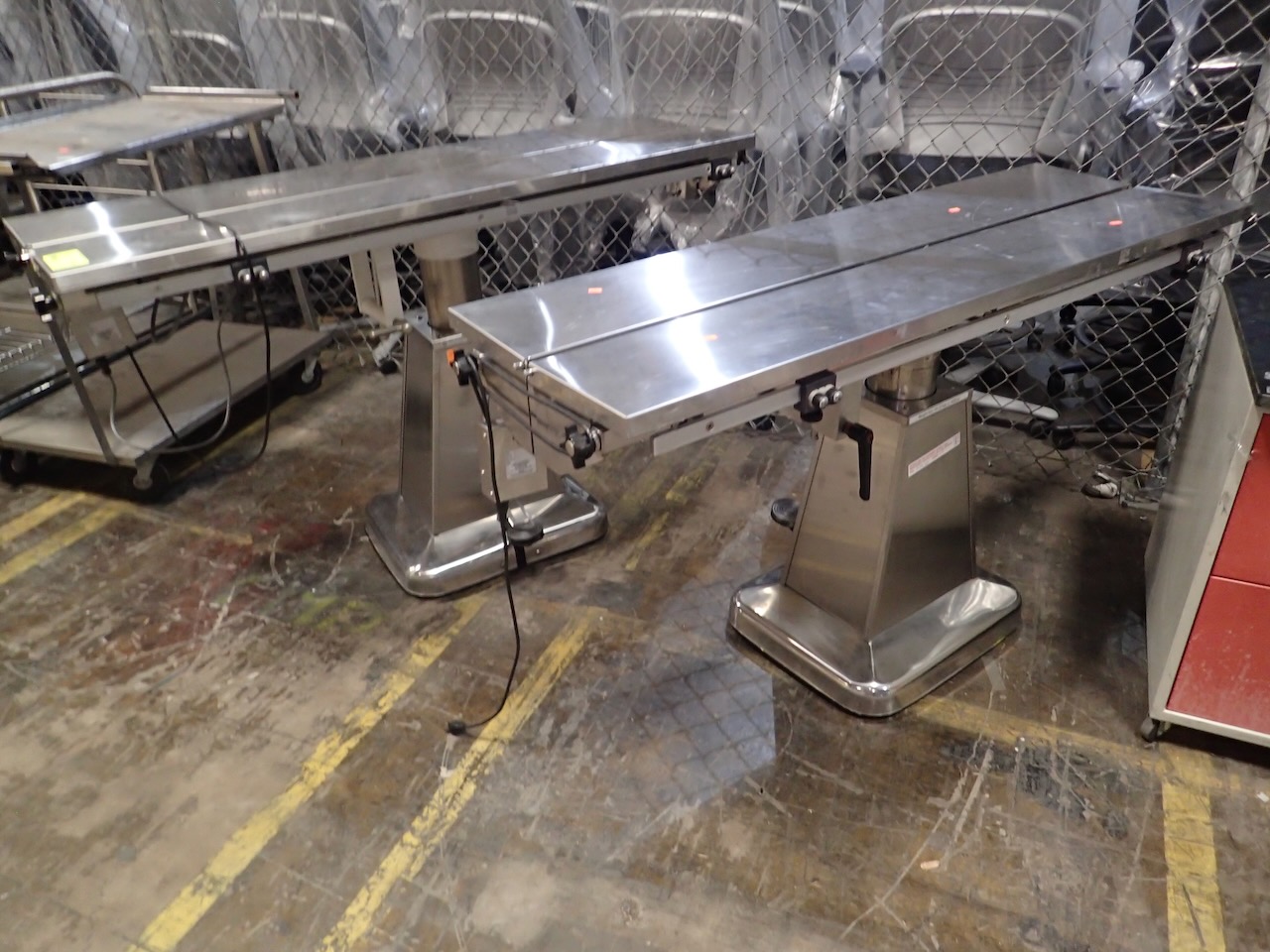 (2) Stainless Steel Veterinary Procedural Tables | Surplus Marketplace