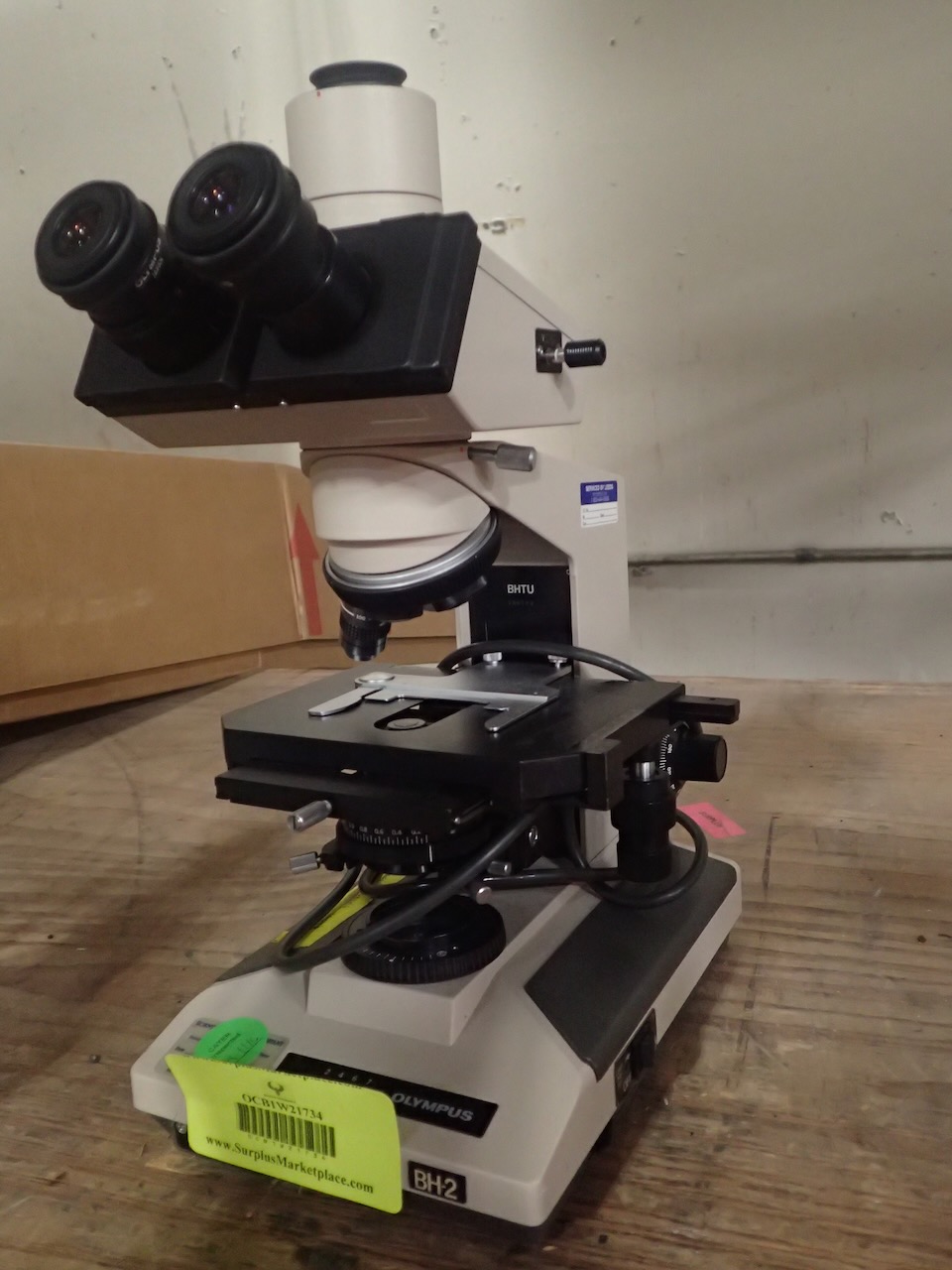 (1) Olympus BH-2 Microscope With (2) Objectives | Surplus Marketplace
