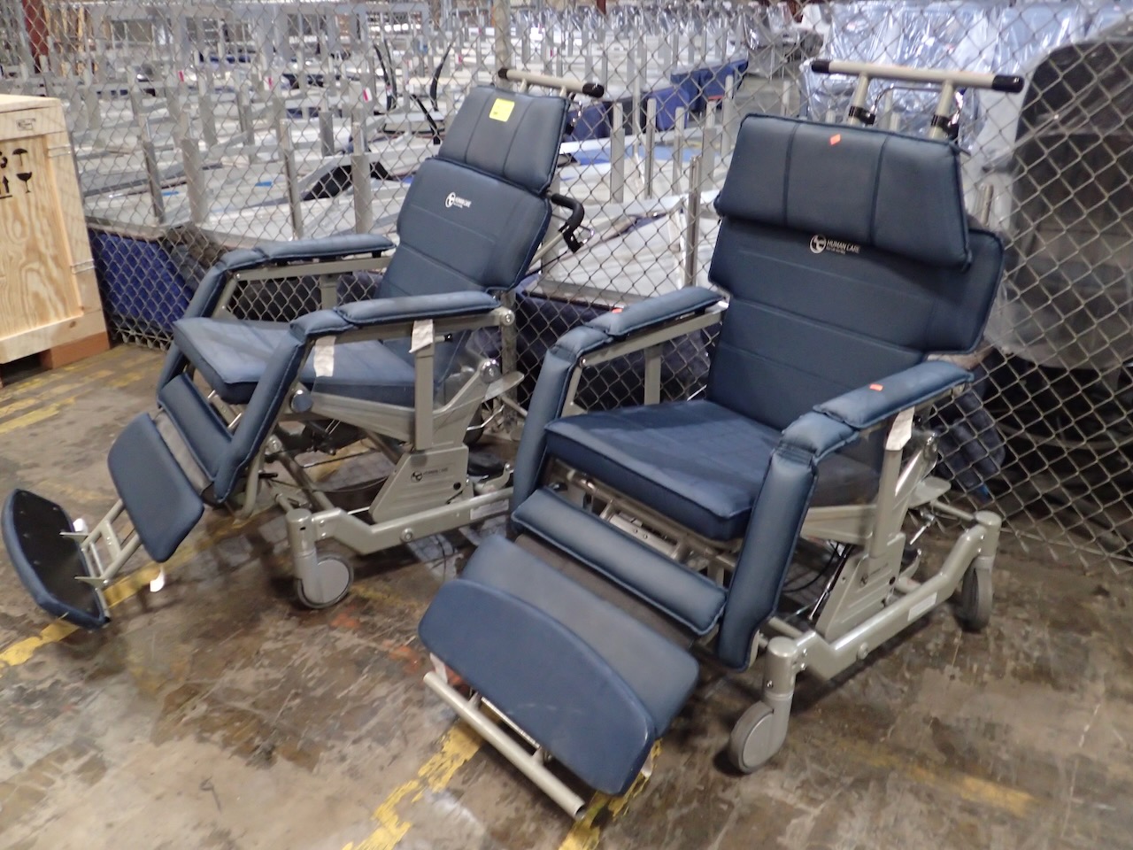 (2) Human Care Patient Transfer Chairs | Surplus Marketplace