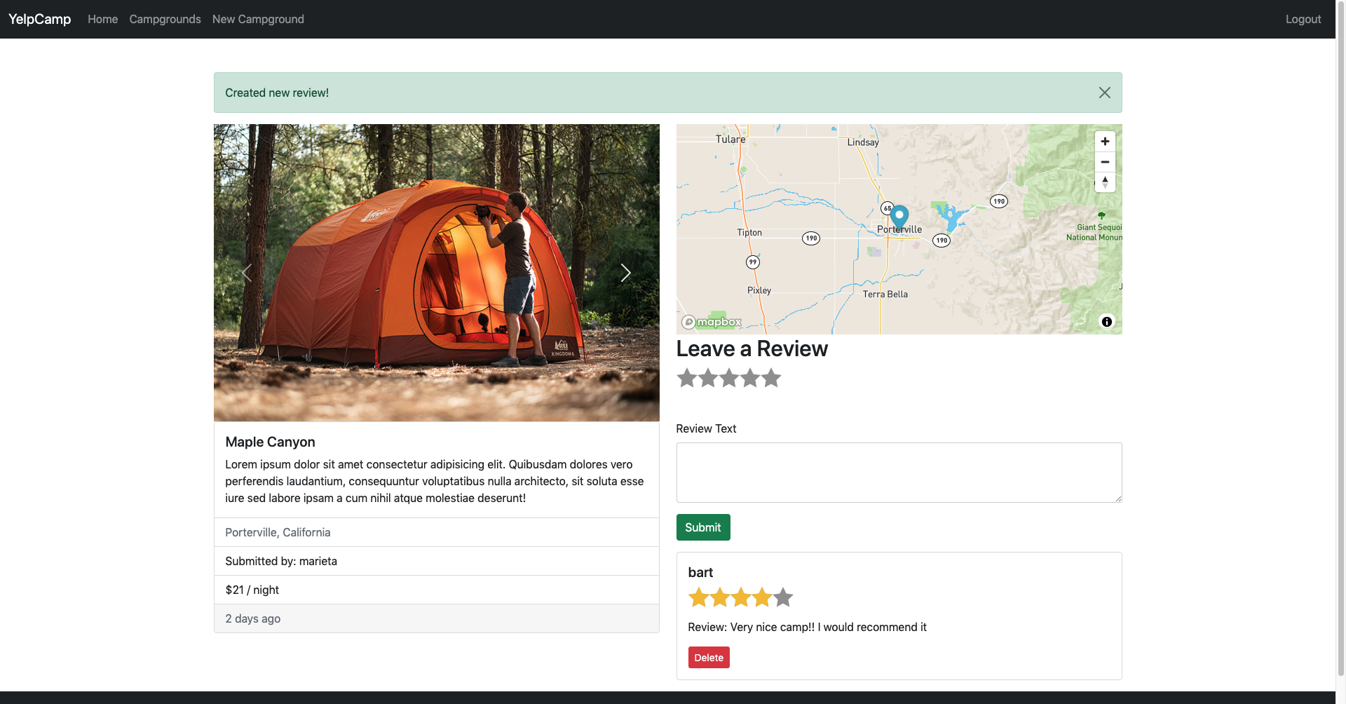 GitHub - david-borja/yelp-camp: YelpCamp is a Yelp clone for camps ...