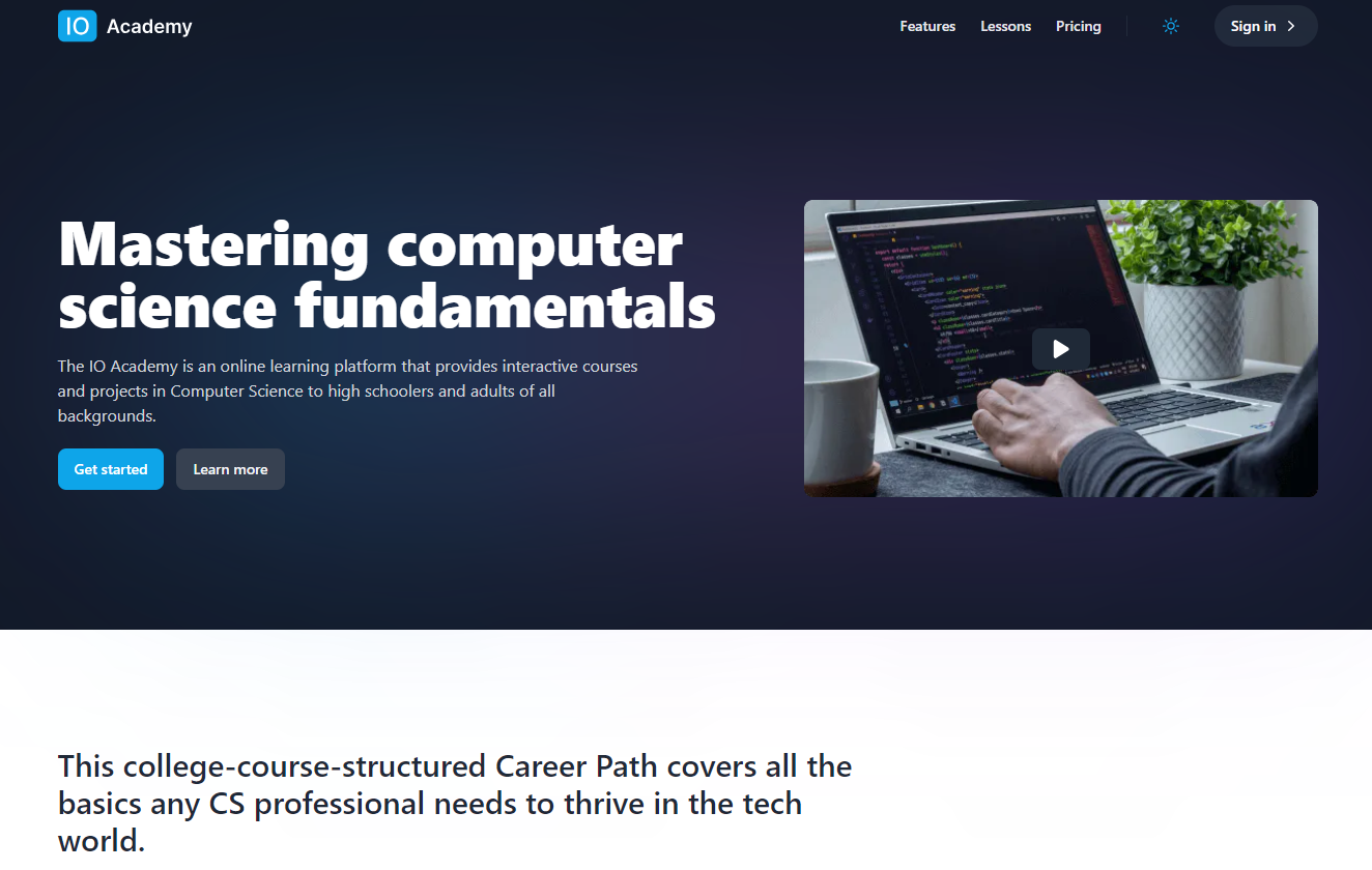 GitHub - ekaone/io-academy-template: Academy template landing page