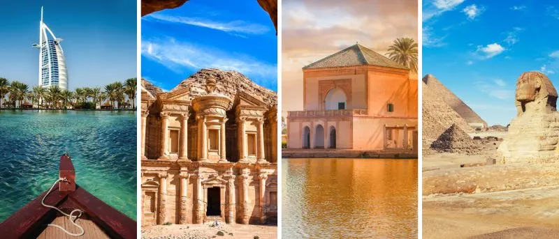Morocco Egypt Jordan And Dubai Combined Tour| Trip to Middle East