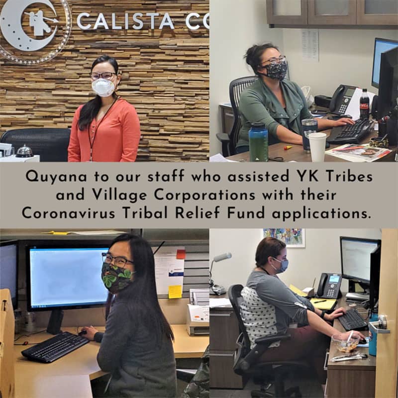 Calista Corporation Cooperating with Department of Treasury to Provide ...