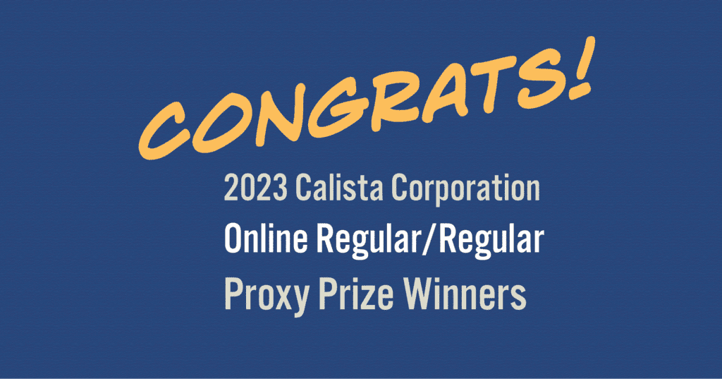 2023 Final Proxy Prize Winners Announced - Calista Corporation