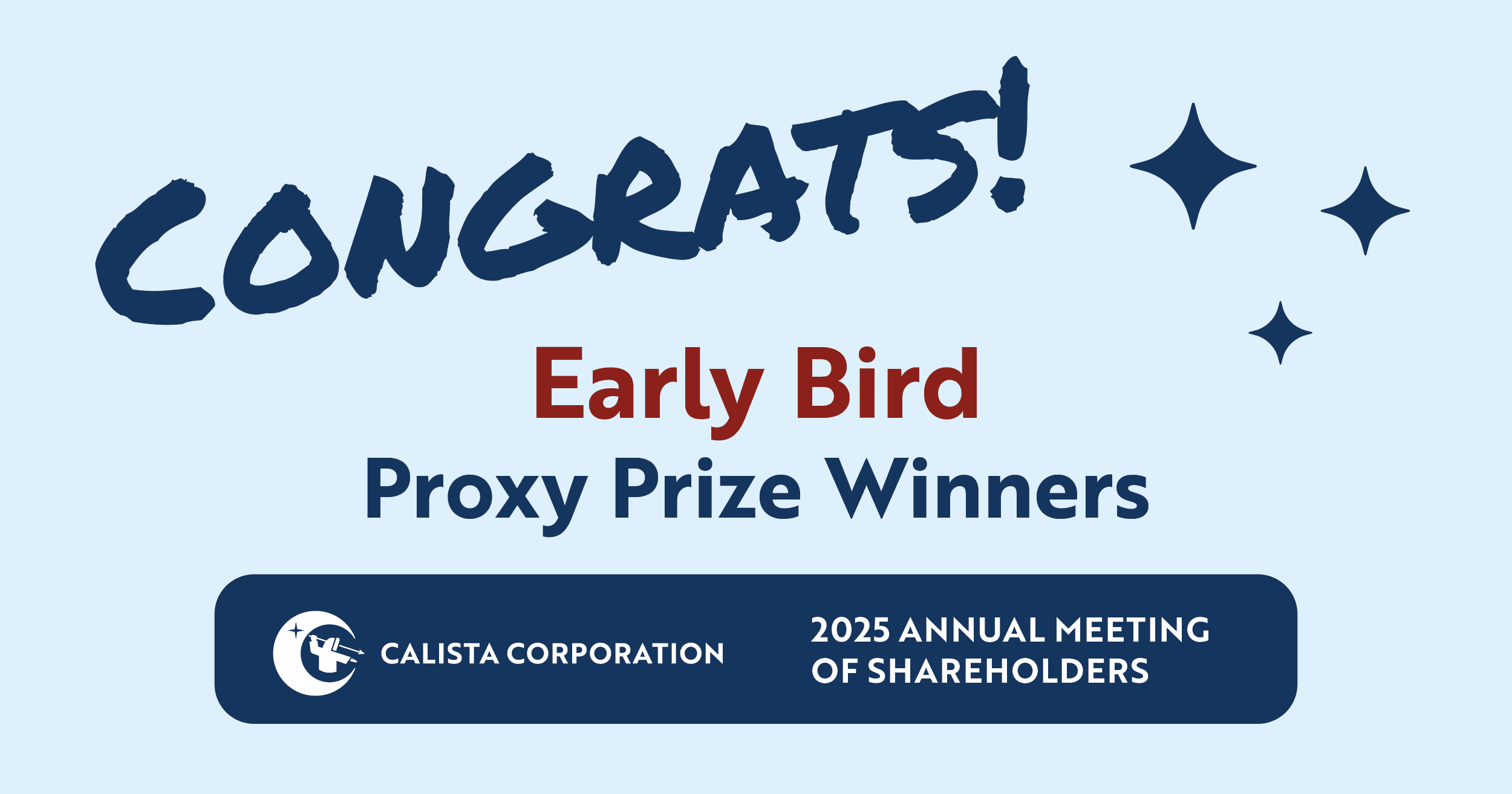 Seven Shareholders Win 2025 Regular Early Bird Prizes