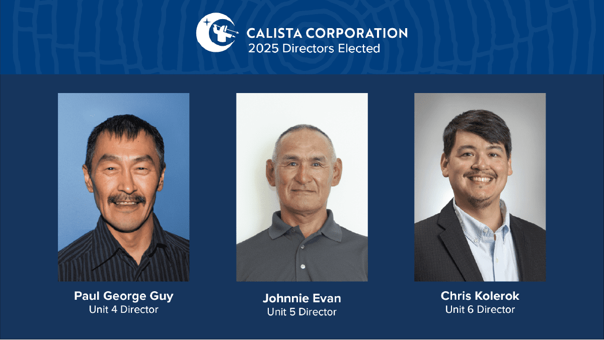 Calista Corporation Shareholders Elect Three Directors