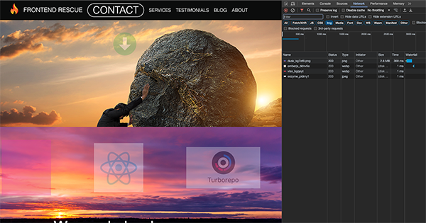 Lazy loading background images with the IntersectionObserver and React with low-quality image ...