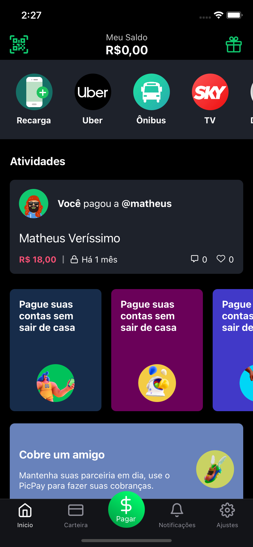 GitHub - mathv21/PicPay_Clone: Clone da Interface do aplicativo PicPay