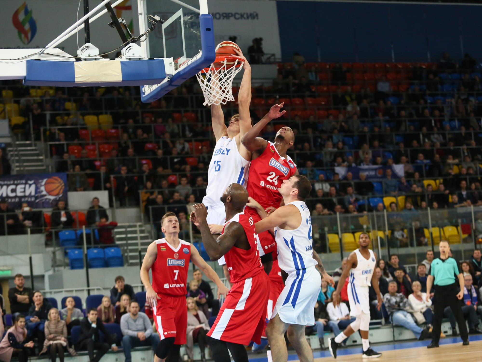 Enisey fight back to shock Juventus Utena | FIBA Basketball