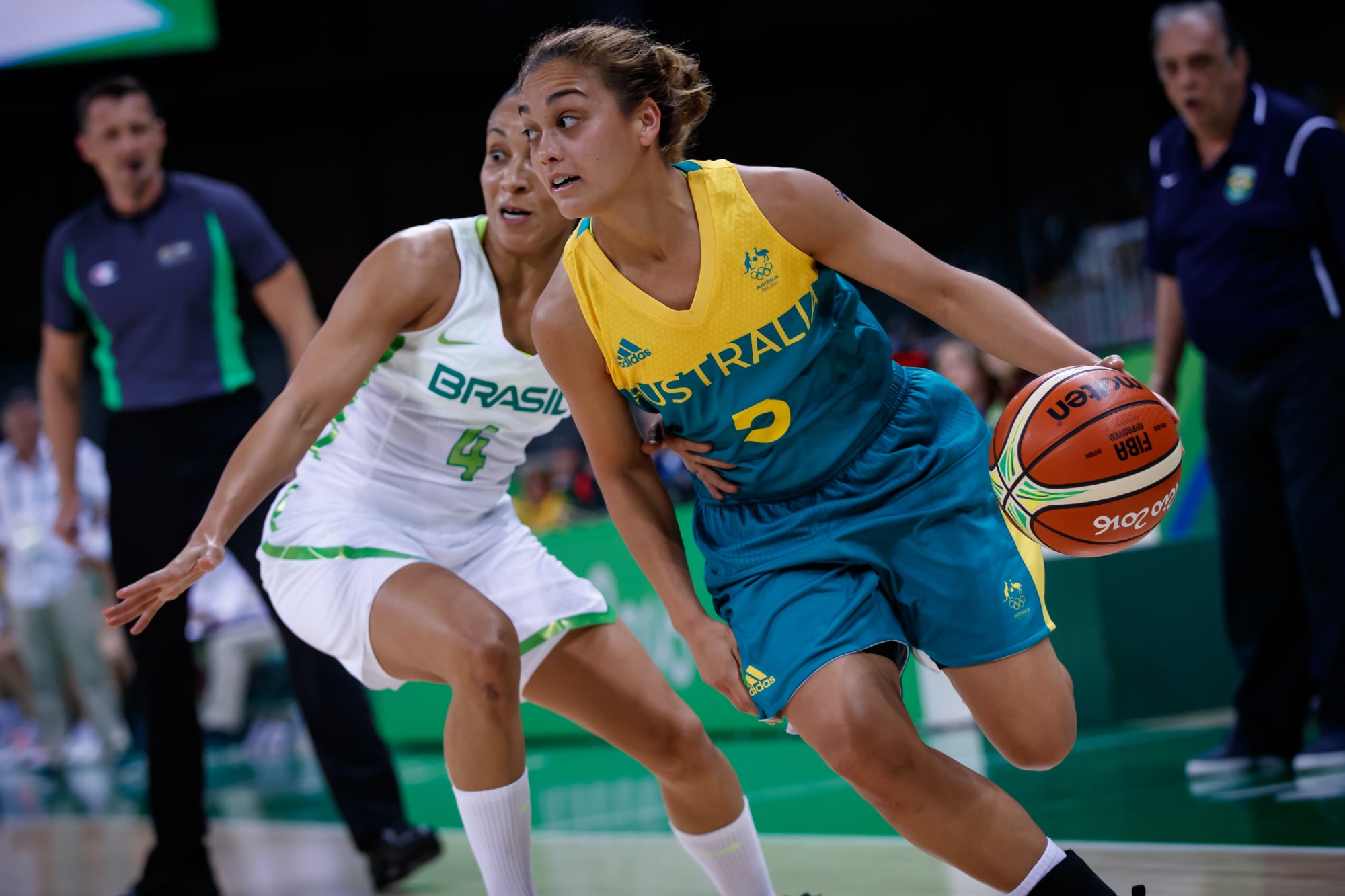 Australia find shooting touch in second half to beat Brazil | FIBA ...