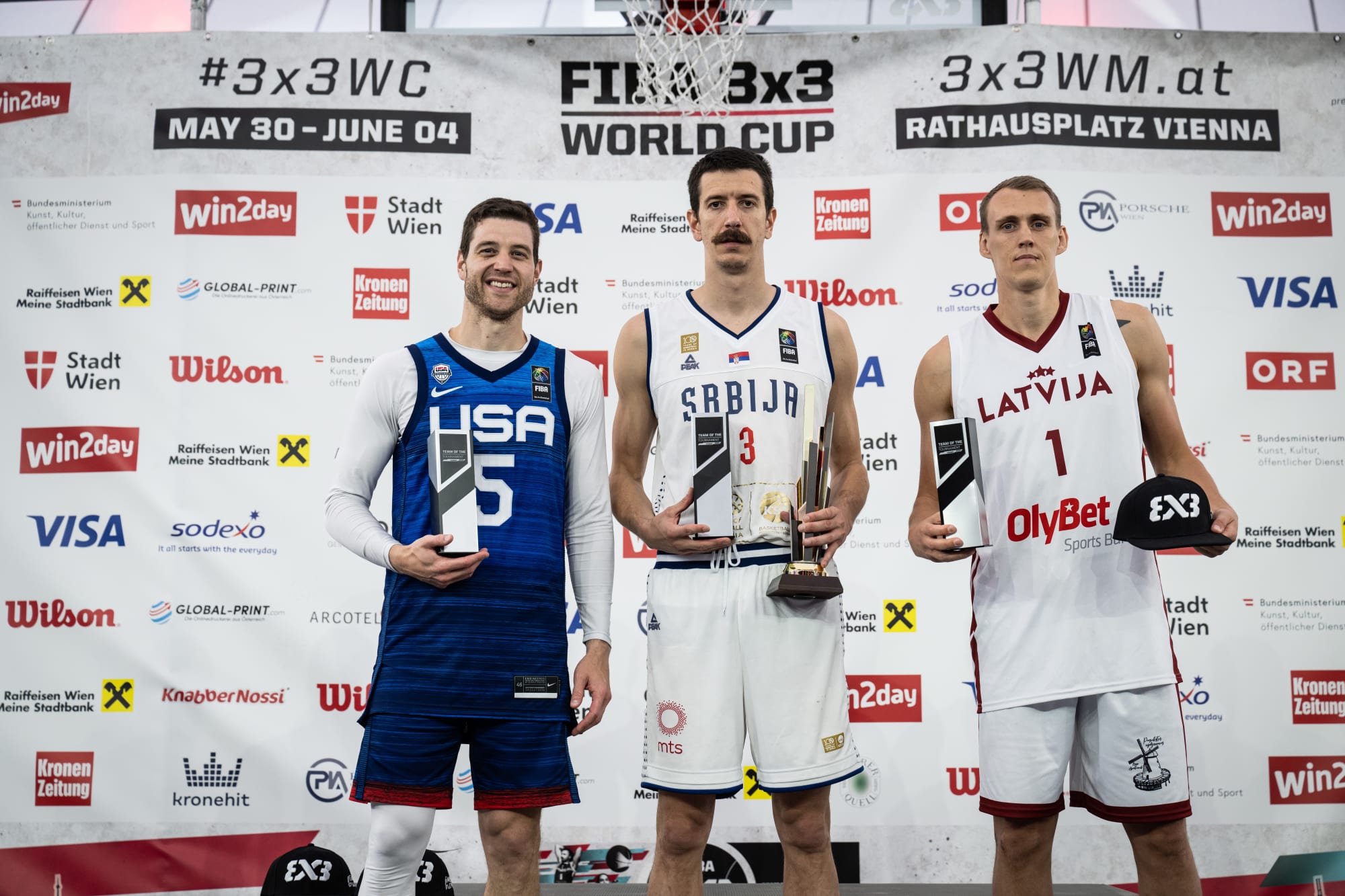 MVP Stojacic headlines headlines men’s Team of the Tournament at FIBA ...