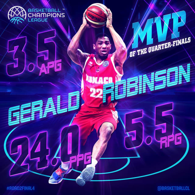 Gerald Robinson named MVP of Quarter-Finals | FIBA Basketball