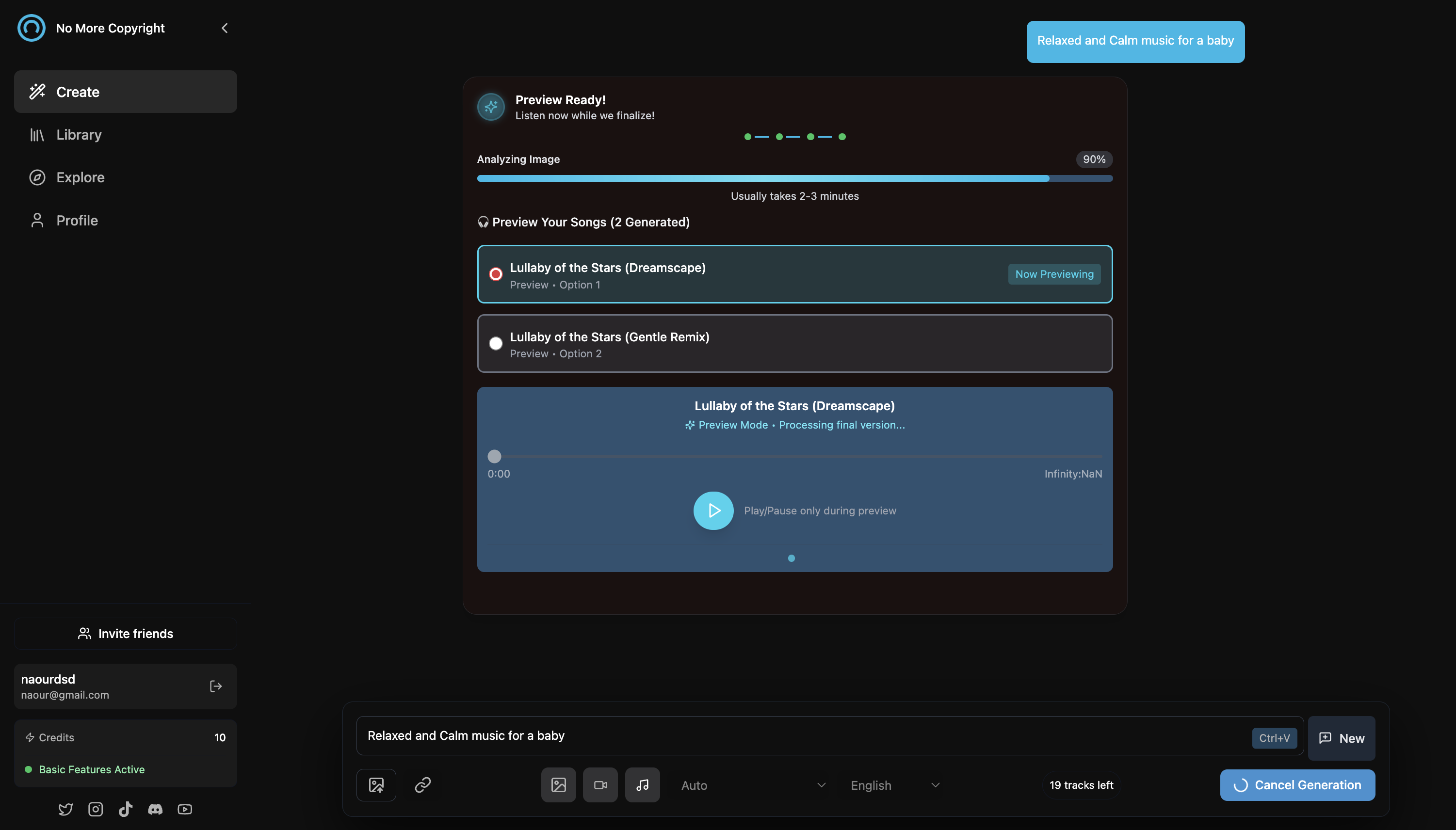 AI Music Generator | Create No Copyright Background Music Free