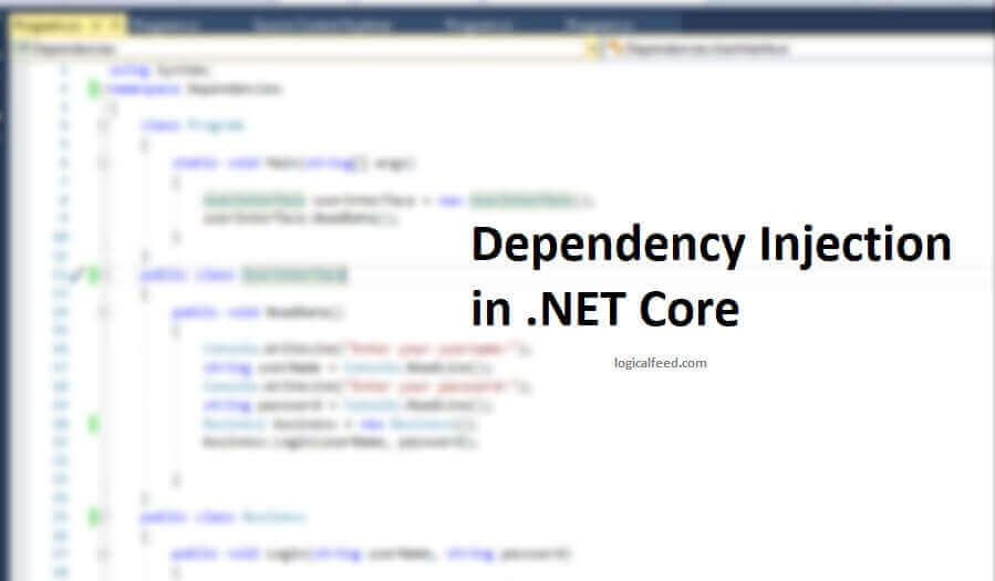 Dependency Injection In Net Core