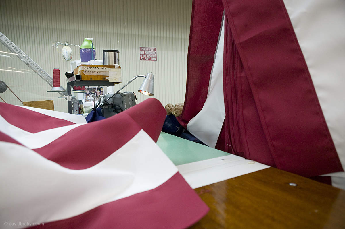Inside An American Flag Factory - David Brabyn Photojournalist New York ...