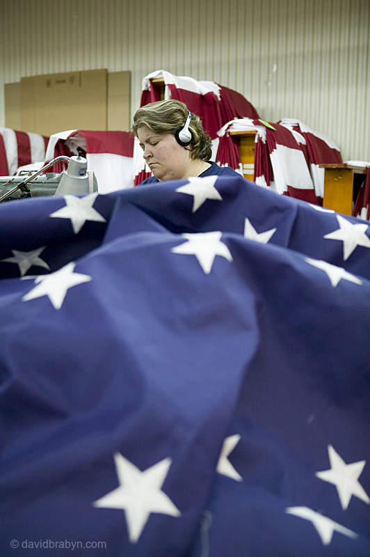 Inside An American Flag Factory - David Brabyn Photojournalist New York ...
