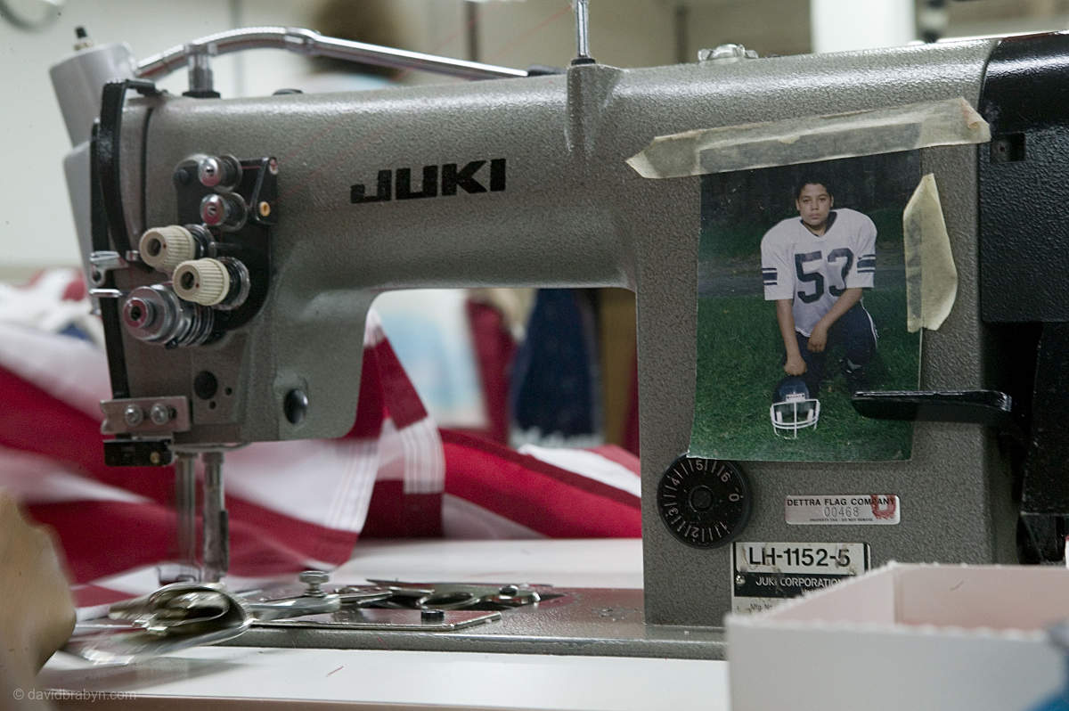 Inside An American Flag Factory - David Brabyn Photojournalist New York ...