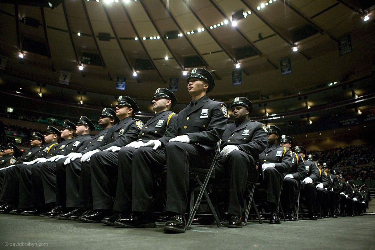 NYPD Graduation Ceremony - David Brabyn Photojournalist New York City